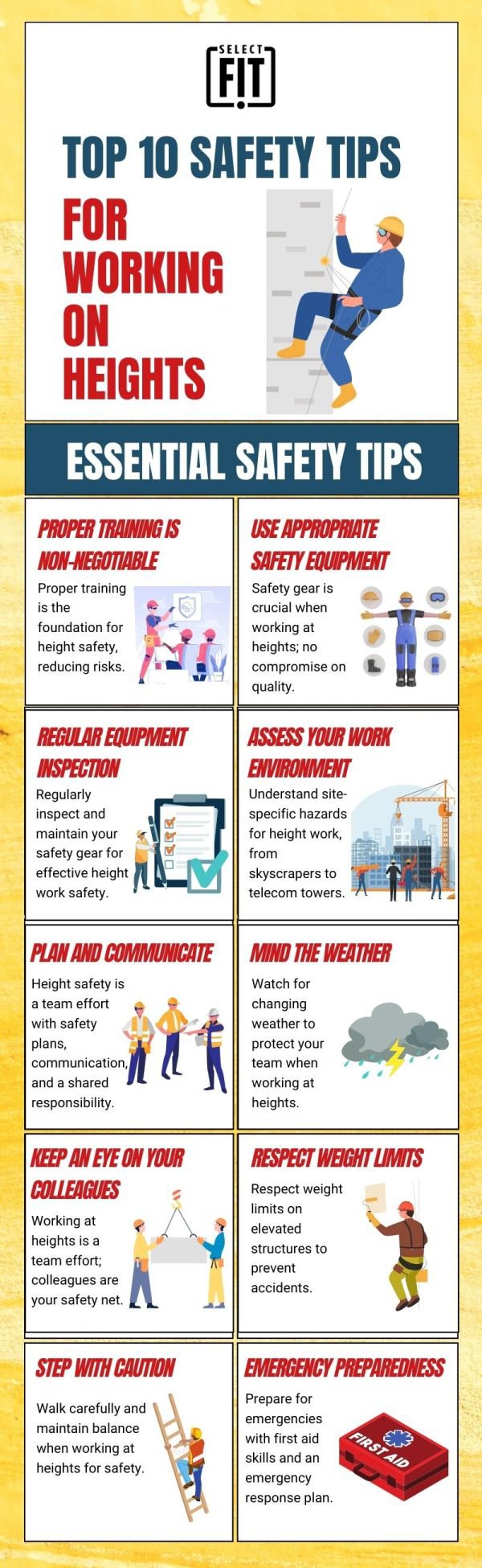 Top 10 Safety Tips for Working on Heights